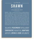 Shawn | Name Art Print – Name Stories