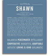 Shawn | Name Art Print – Name Stories