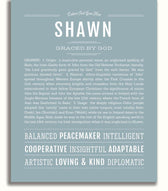 Shawn | Name Art Print – Name Stories