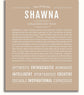 Shawna | Name Art Print – Name Stories