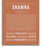Shawna | Name Art Print – Name Stories