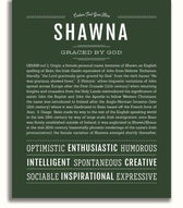 Shawna | Name Art Print – Name Stories