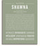 Shawna | Name Art Print – Name Stories