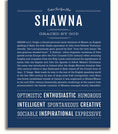 Shawna | Name Art Print – Name Stories