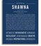 Shawna | Name Art Print – Name Stories