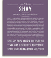 Shay | Name Art Print – Name Stories