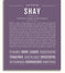 Shay | Name Art Print – Name Stories