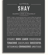 Shay | Name Art Print – Name Stories