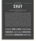 Shay | Name Art Print – Name Stories