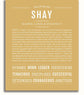 Shay | Name Art Print – Name Stories