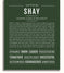 Shay Personalized Name Meaning Art Prints – Name Stories