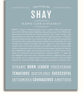 Shay | Name Art Print – Name Stories
