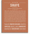 Shaye | Name Art Print – Name Stories