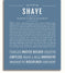 Shaye | Name Art Print – Name Stories