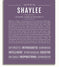 Shaylee | Name Art Print – Name Stories