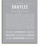 Shaylee | Name Art Print – Name Stories