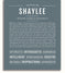 Shaylee | Name Art Print – Name Stories