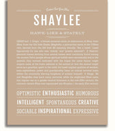 Shaylee | Name Art Print – Name Stories