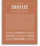 Shaylee | Name Art Print – Name Stories