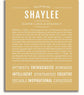Shaylee | Name Art Print – Name Stories