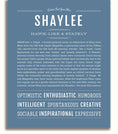 Shaylee | Name Art Print – Name Stories
