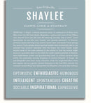 Shaylee | Name Art Print – Name Stories