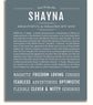 Shayna | Name Art Print – Name Stories