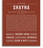 Shayna | Name Art Print – Name Stories