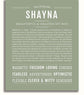 Shayna | Name Art Print – Name Stories