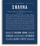 Shayna | Name Art Print – Name Stories