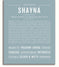 Shayna | Name Art Print – Name Stories