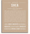 Shea (female) | Name Art Print – Name Stories