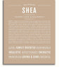 Shea (female) | Name Art Print – Name Stories