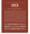 Shea (female) | Name Art Print – Name Stories
