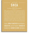 Shea (female) | Name Art Print – Name Stories