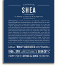 Shea (female) | Name Art Print – Name Stories