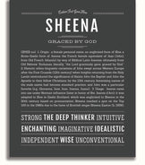 Sheena | Name Art Print – Name Stories