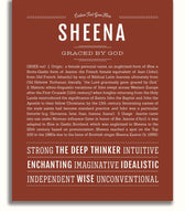 Sheena | Name Art Print – Name Stories