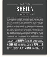 Sheila | Name Art Print – Name Stories