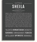 Sheila | Name Art Print – Name Stories