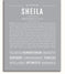 Sheila | Name Art Print – Name Stories