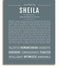 Sheila | Name Art Print – Name Stories