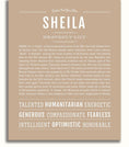 Sheila | Name Art Print – Name Stories