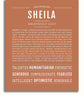 Sheila | Name Art Print – Name Stories