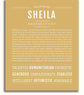 Sheila | Name Art Print – Name Stories