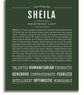 Sheila | Name Art Print – Name Stories