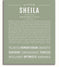 Sheila Personalized Name Meaning Art Prints – Name Stories