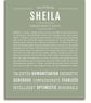 Sheila | Name Art Print – Name Stories