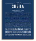 Sheila | Name Art Print – Name Stories