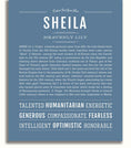 Sheila | Name Art Print – Name Stories